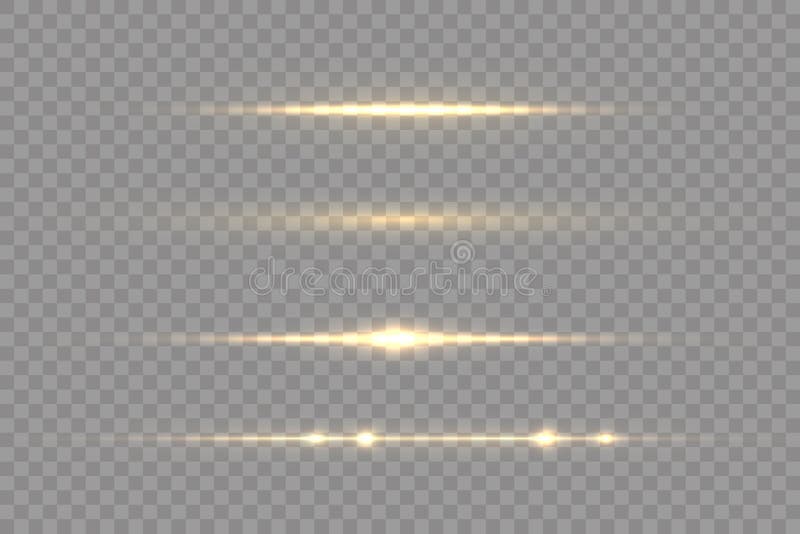 Yellow Glowing Light, Shining Sun, Bright Flash. Stock Vector ...