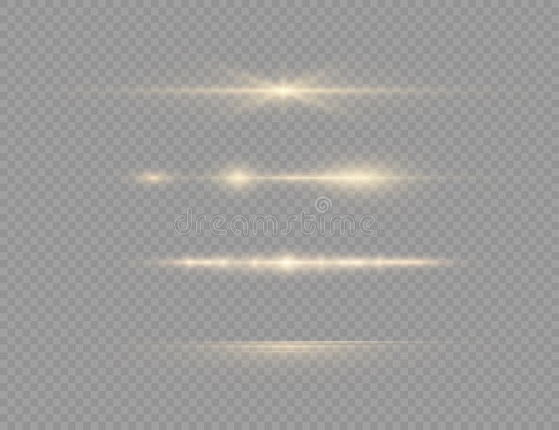Yellow Glowing Light, Shining Sun, Bright Flash. Stock Vector ...