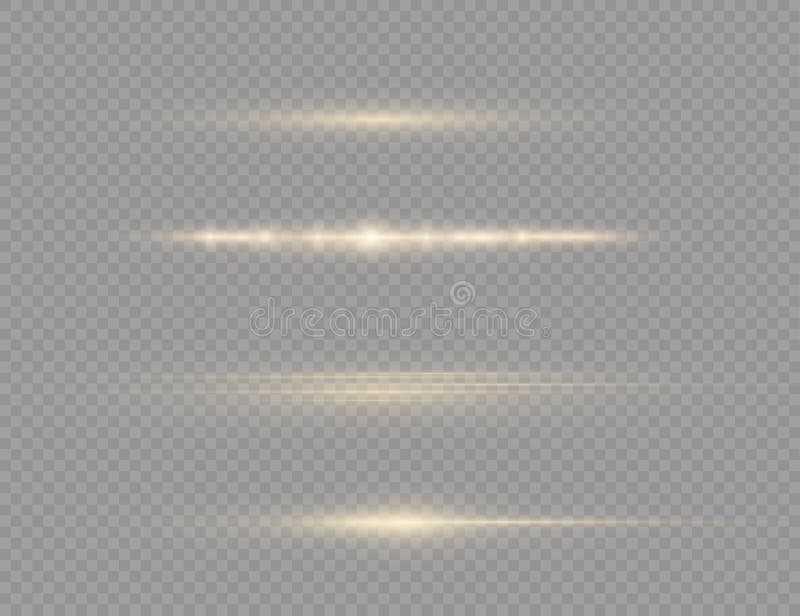 Yellow Glowing Light, Shining Sun, Bright Flash. Stock Vector ...