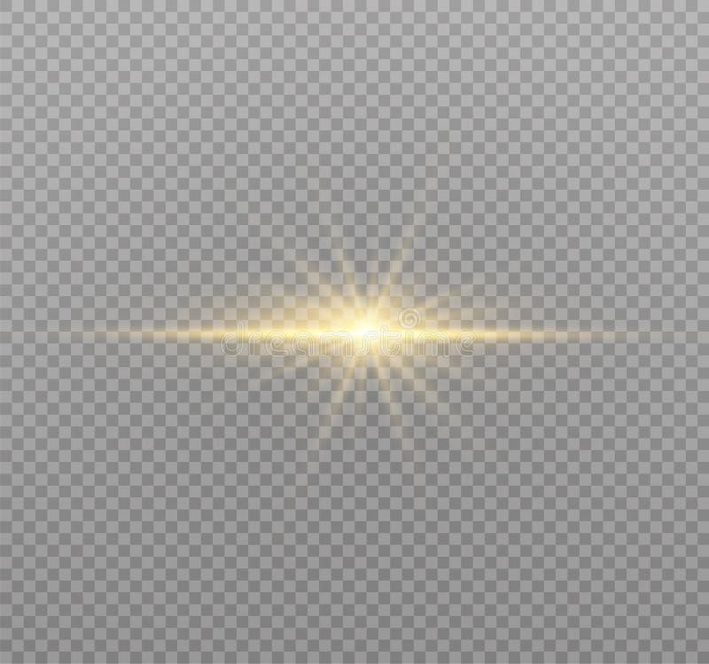 Yellow glowing light stock vector. Illustration of abstract - 154303163