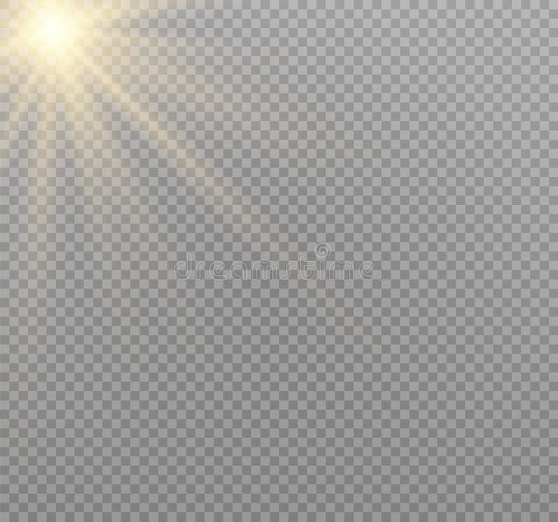 Yellow glowing light stock vector. Illustration of glowing - 154907861