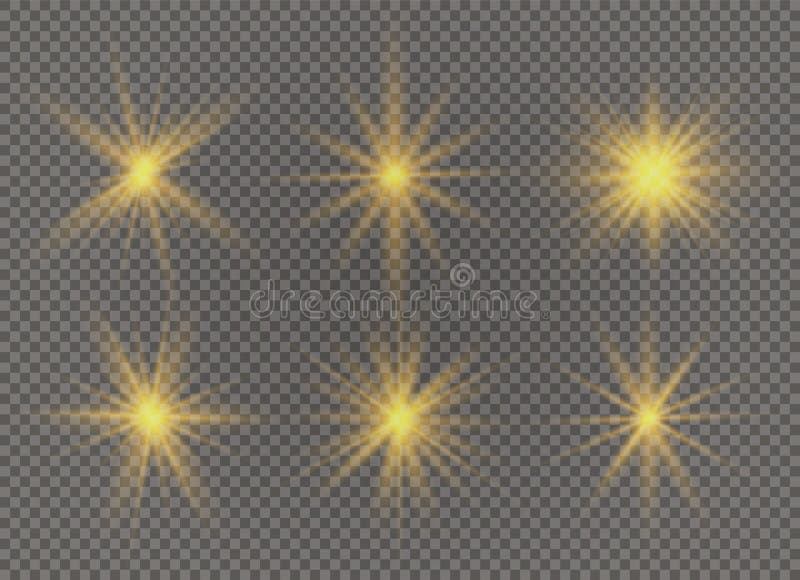 Yellow glowing light stock illustration. Illustration of beam - 138816475