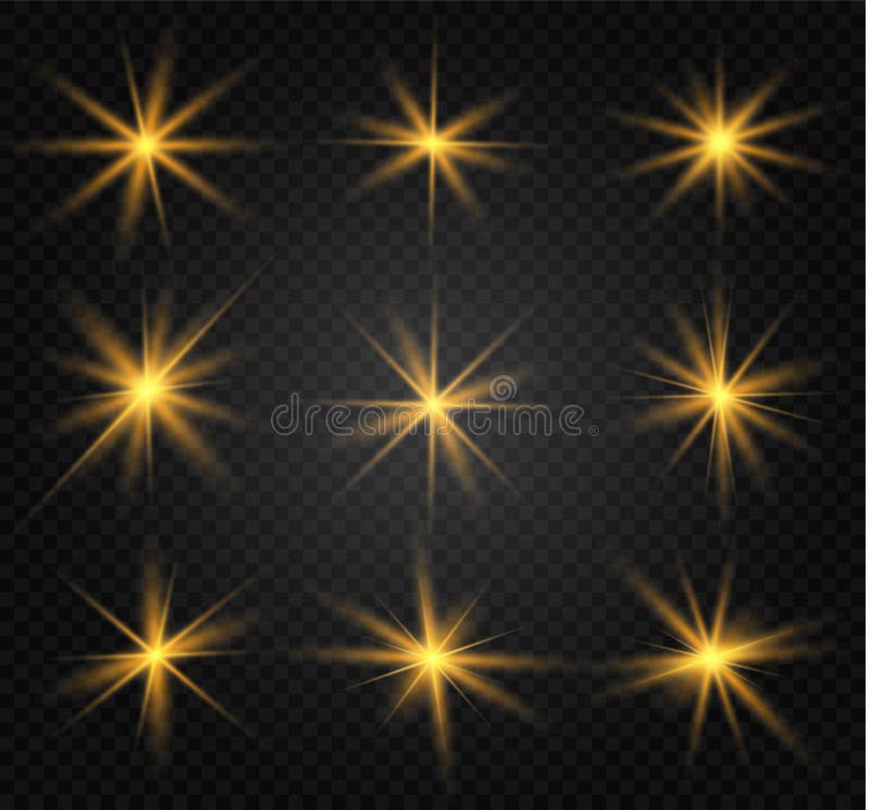 Yellow glowing light stock vector. Illustration of illuminated - 146351603