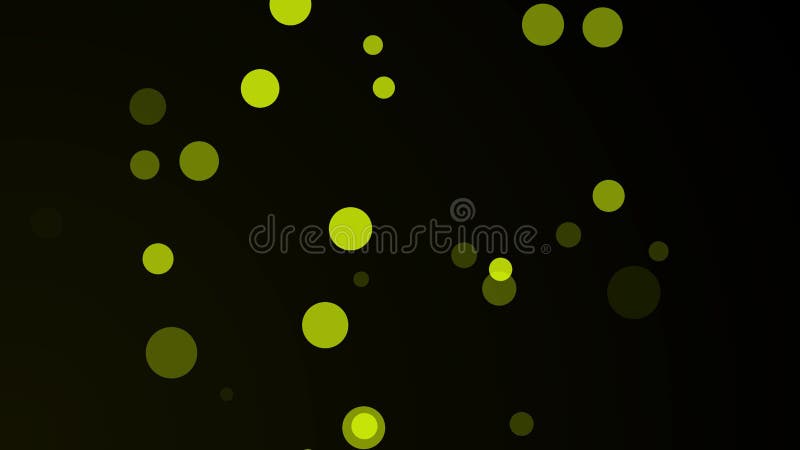 Yellow Glowing Particles Animation on Black Background Stock Video ...