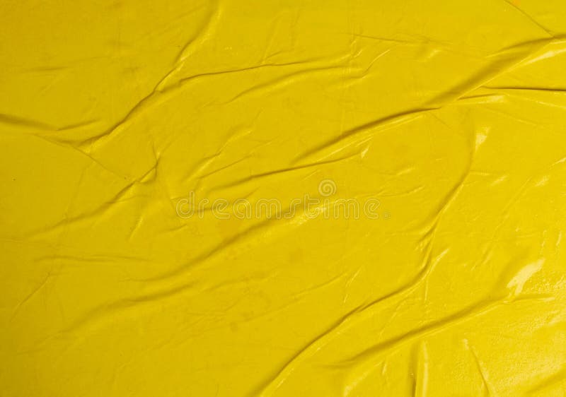 Yellow Glued Paper Texture with Creases Surface Grunge Effect Stock ...