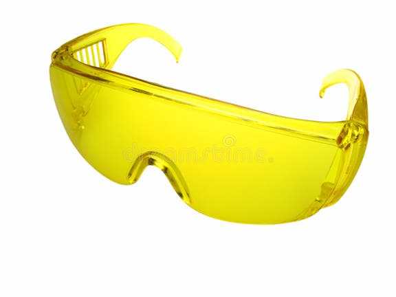 Yellow goggles, isolated stock image. Image of goggles - 4247655