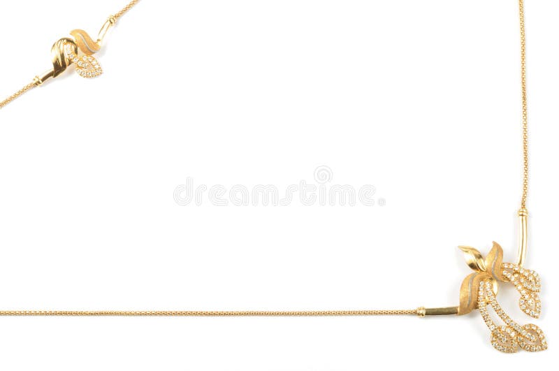 Jewelry border stock image. Image of necklace, engagement - 16612819
