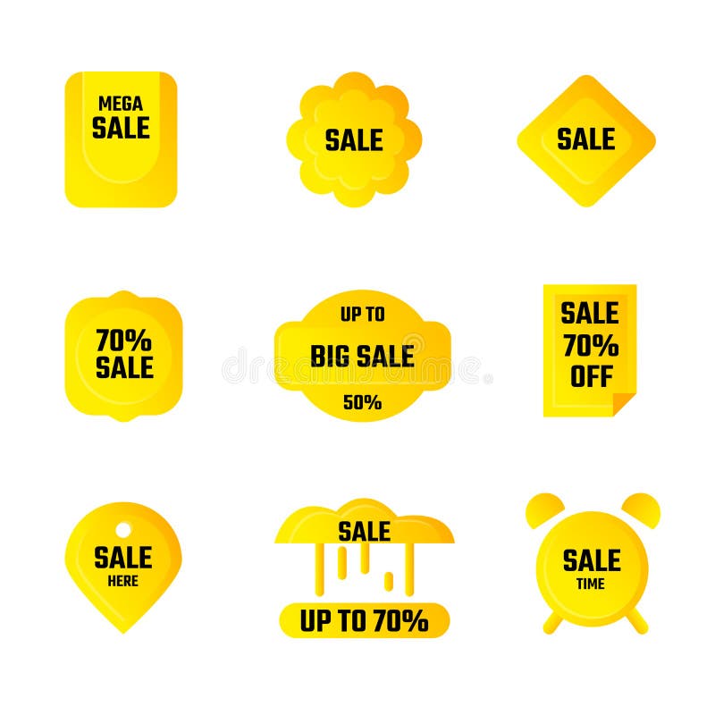 Sales Label. Sale and Special Offer Tag, Price Tag Stock Vector ...