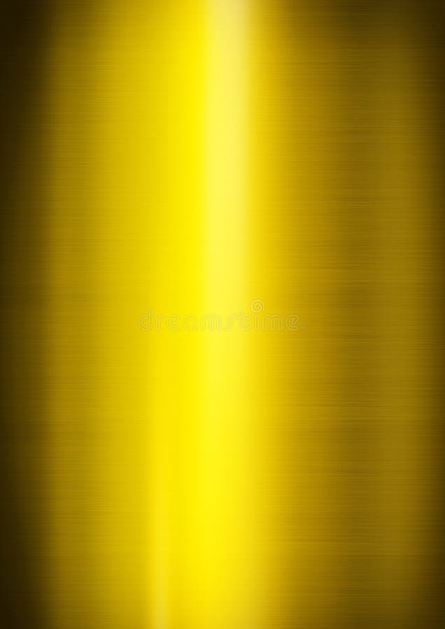 Yellow Gold Shiny Brushed Metal. Vertical Background Texture Stock ...