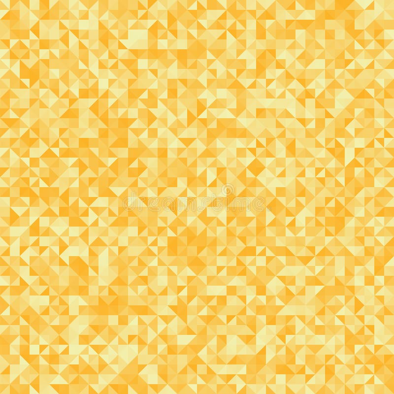 Yellow and Gold Triangles. Seamless Vector Pattern. Stock Vector ...
