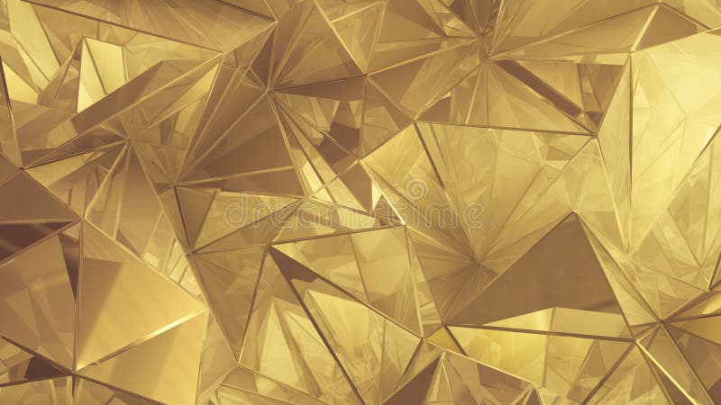 Yellow Crystal Gem Wall Background. Stock Illustration - Illustration ...