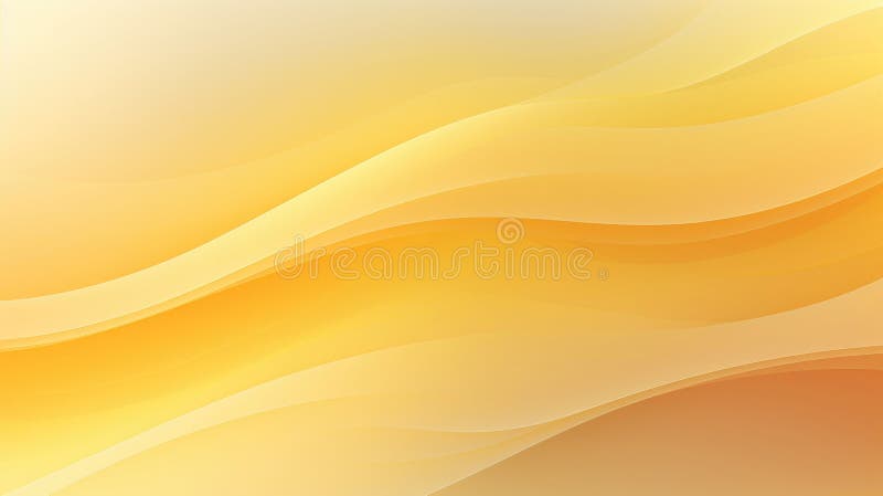 Yellow Gradient Abstract Line and Wave Background, Generative Ai Stock ...