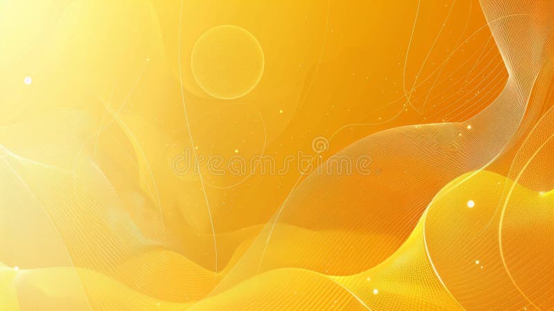Yellow Gradient Background with Line and Circle Shape. Stock Photo ...