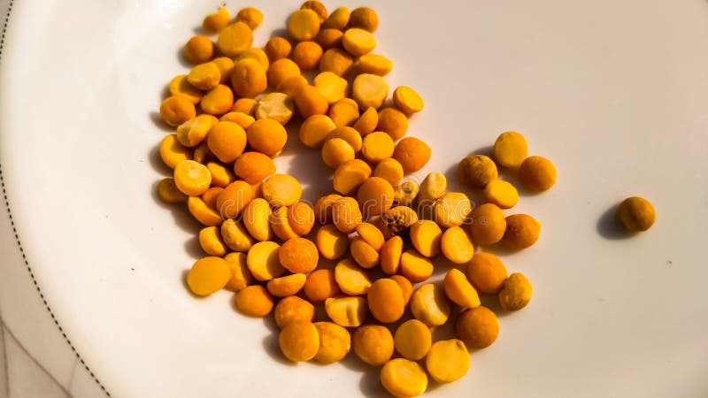 Gram Pulses are Placed on White Background. Stock Image - Image of ...