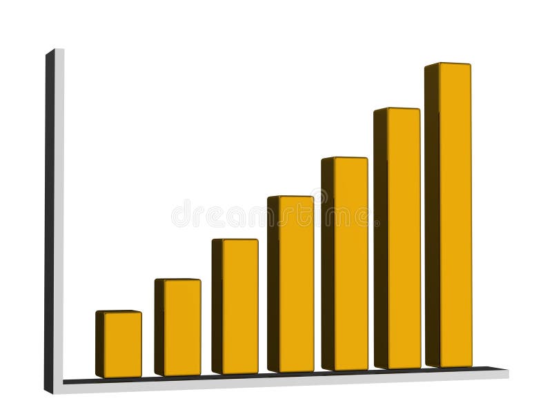 The yellow graph stock illustration. Illustration of piles - 23049138
