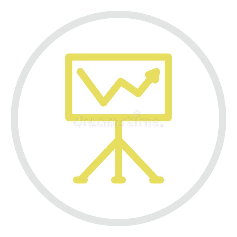 3d Yellow Graph on White Background. Abstract Stock Illustration ...