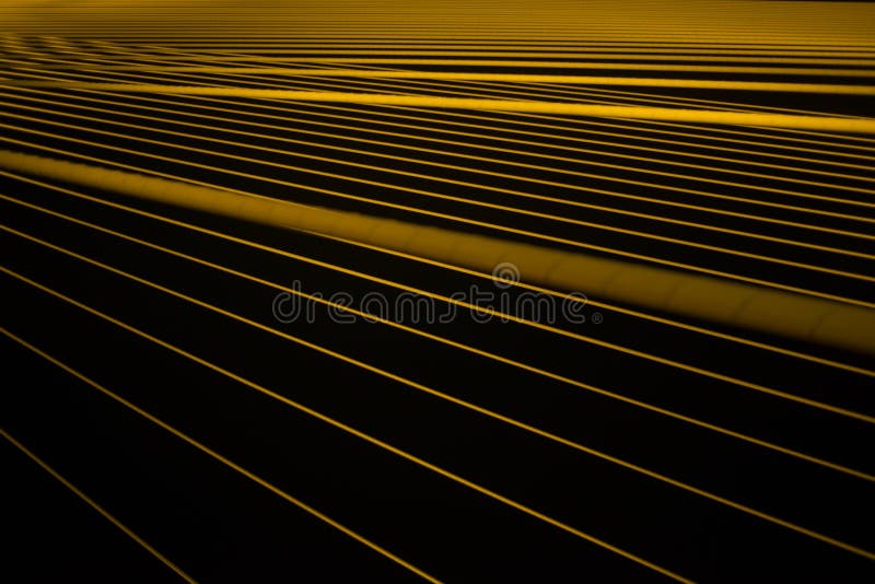 Yellow Graphic Cable Structural Work Style of Modern Architecture Stock ...