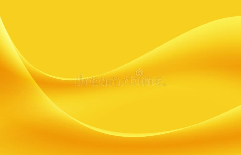 Yellow Graphic Curve Flow Background Stock Illustration - Illustration ...