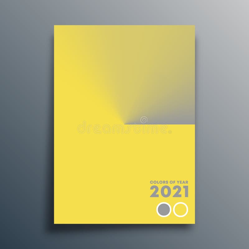 Yellow Gray Gradient Design Poster with Colors of the Year 2021 ...
