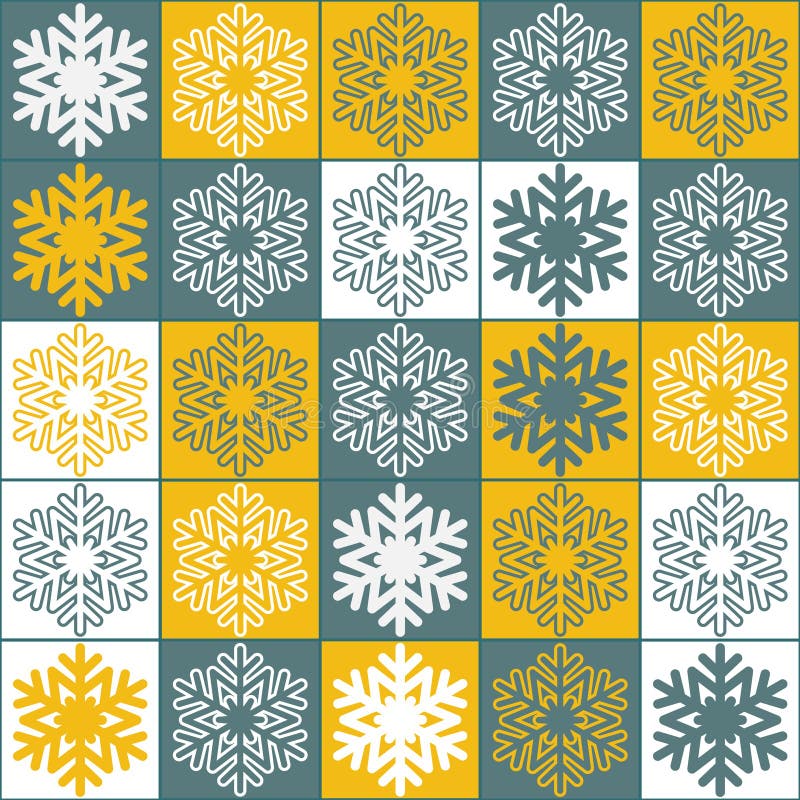 Yellow Gray Snowy Christmas Background, Decorative Illustrations ...
