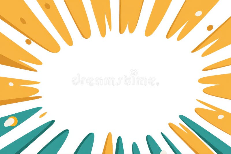 Yellow and Green Background with White Circle and Comic Pop Art Dynamic ...