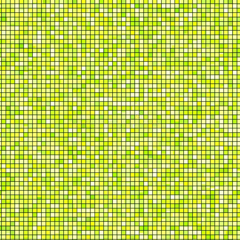 Yellow and Green Blocks Pattern Stock Illustration - Illustration of ...
