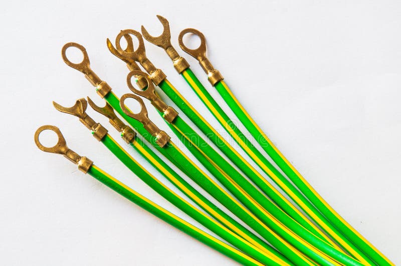 Green-yellow Self-locking Block for the Grounding Electric Wire ...