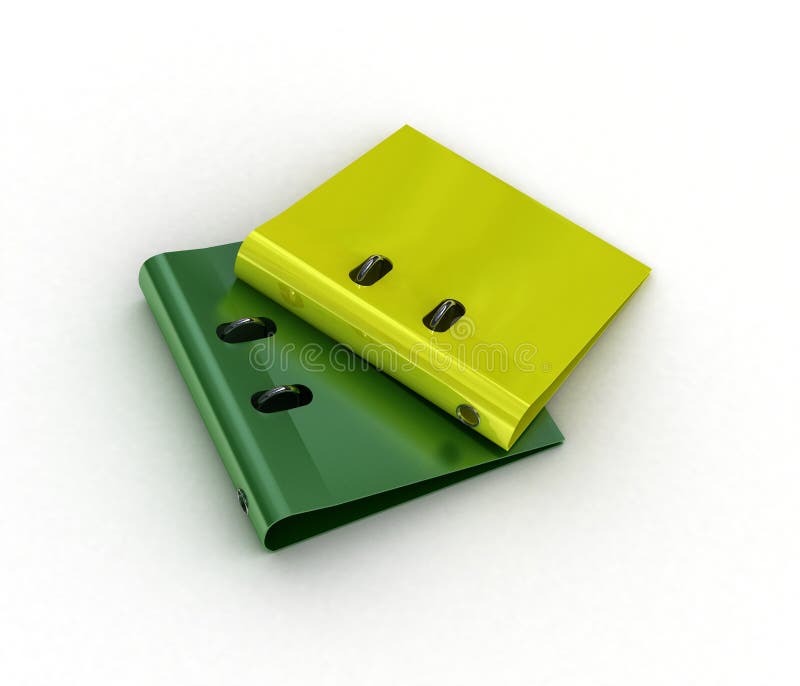 Green file , binder stock illustration. Illustration of documents ...