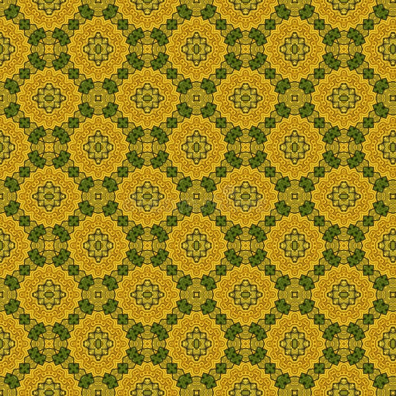 Green and Yellow Geometric Pattern Stock Illustration - Illustration of ...