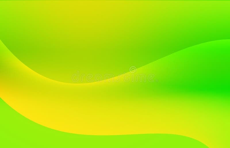 Yellow and Green Gradient or Shadow Abstract Science Background with ...