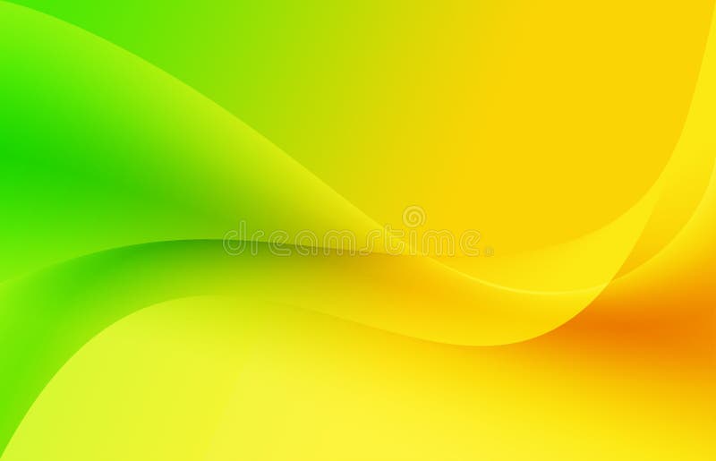 Yellow and Green Gradient or Shadow Abstract Science Background with ...