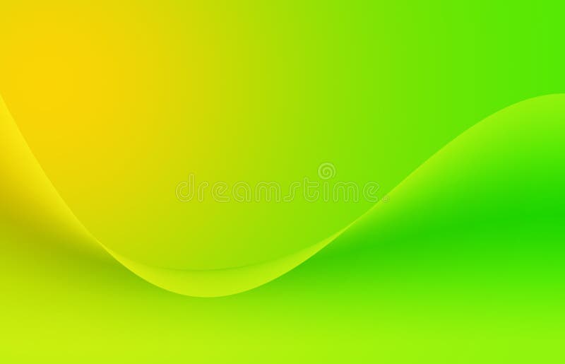 Yellow and Green Gradient or Shadow Abstract Science Background with ...