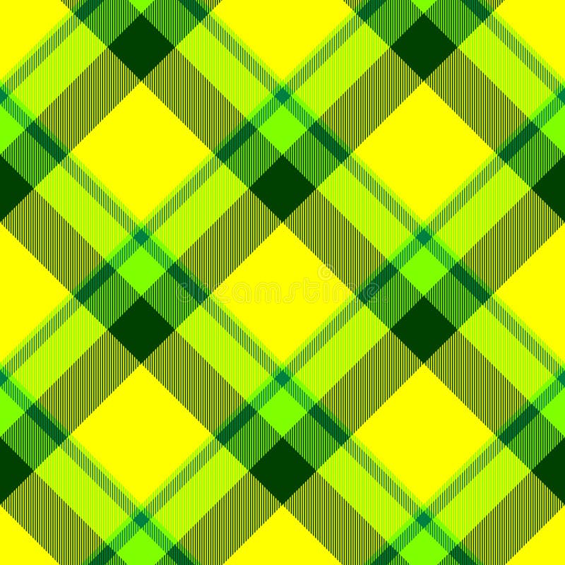 Yellow Green Oblique Checkered Pattern Stock Illustration ...