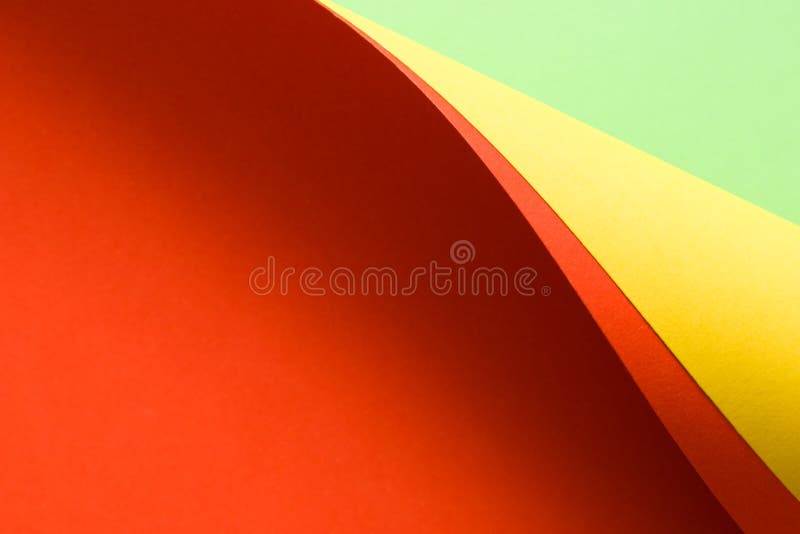 Yellow, Green and Orange Abstract 3d Colored Paper Background, Template ...