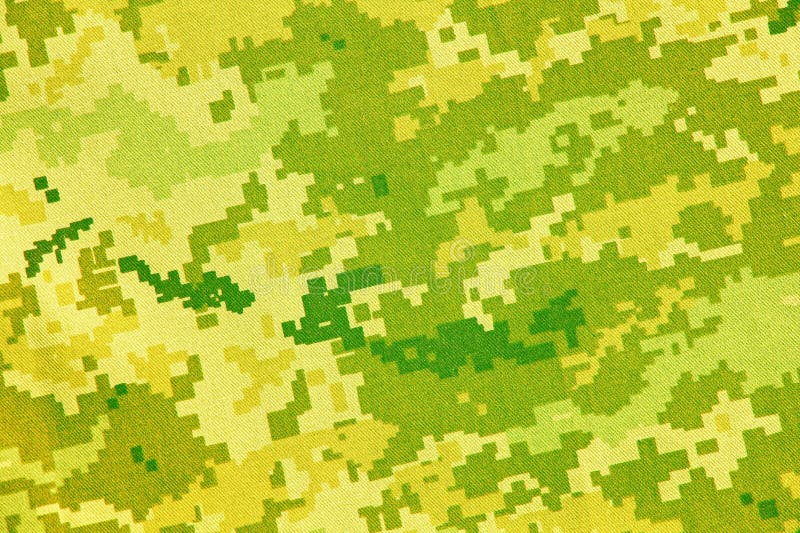 Yellow and Green Pixelated Camouflage Pattern As Abstract Background ...