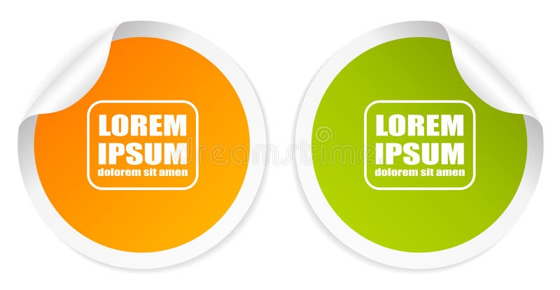 Green round sticker stock vector. Illustration of adhesive - 80642256
