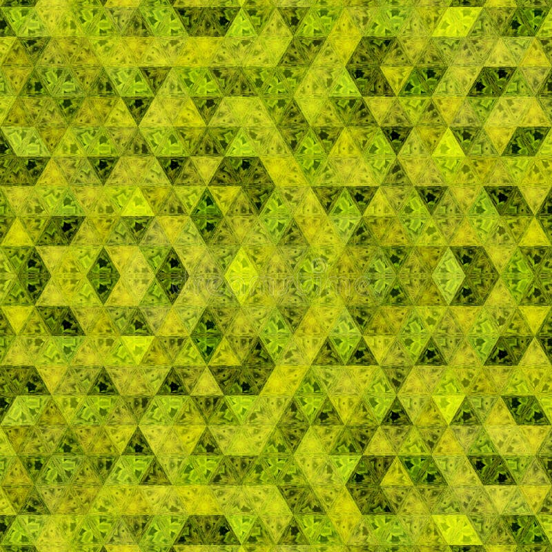 Yellow and Khaki Triangles Pattern in Continuous Mosaic Stock ...