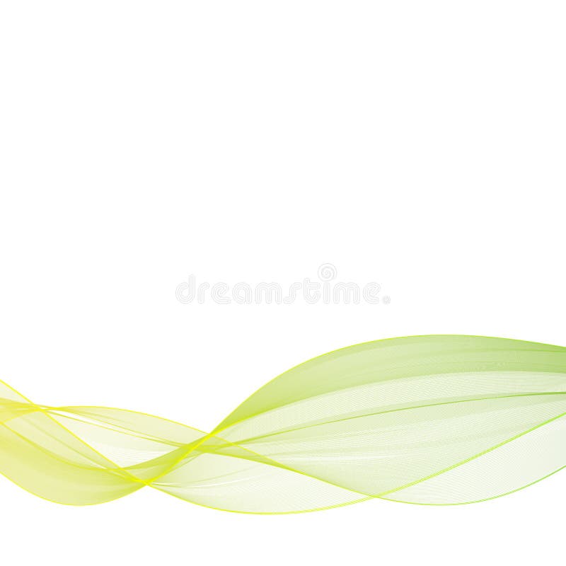 Yellow Green Wave. Abstract Vector Illustration. Eps 10 Stock Vector ...