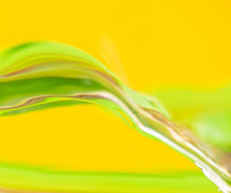 Yellow green wave stock photo. Image of wallpaper, stream - 218685142
