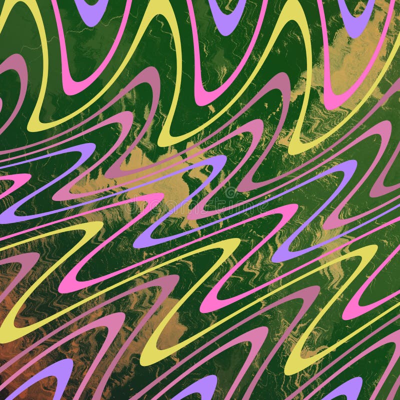 Yellow Green Wave Square Waveform Pattern Waves Lines Wavelength ...