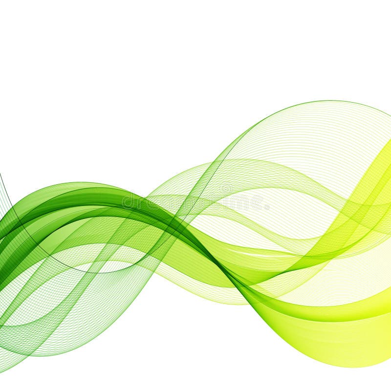 Yellow and Green Abstract Wave. Vector Image. Presentation Template ...