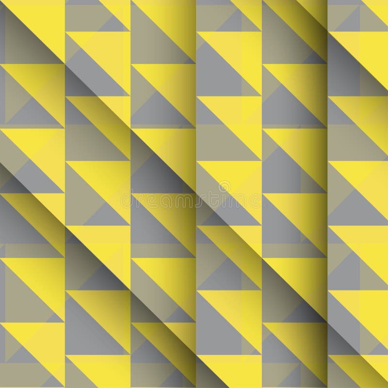 Grey and Yellow Geometric Background Stock Vector - Illustration of ...