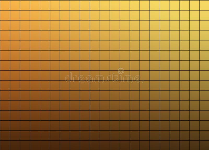 Yellow Grid Black Lines Square. Yellow and Orange Gradient Smooth Color ...