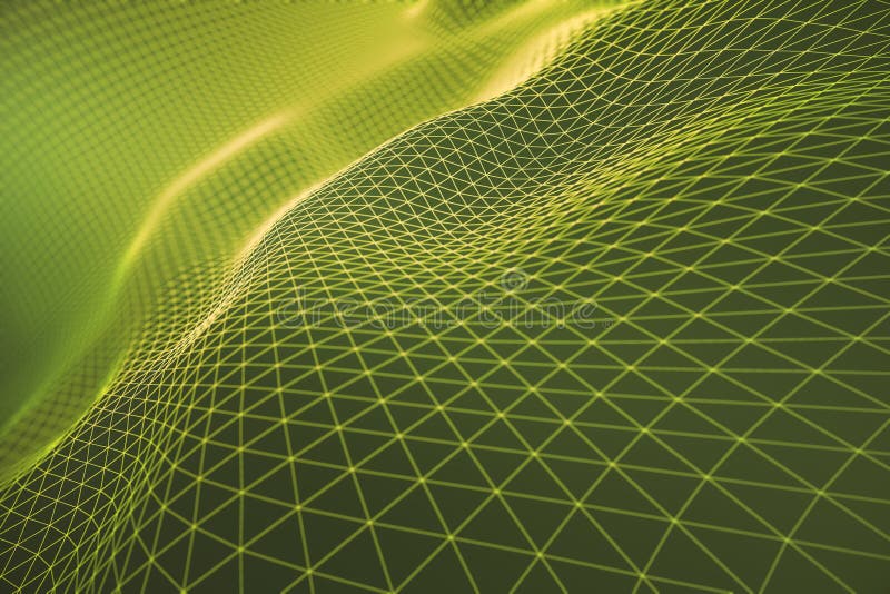 Yellow grid waves stock illustration. Illustration of pattern - 91981858