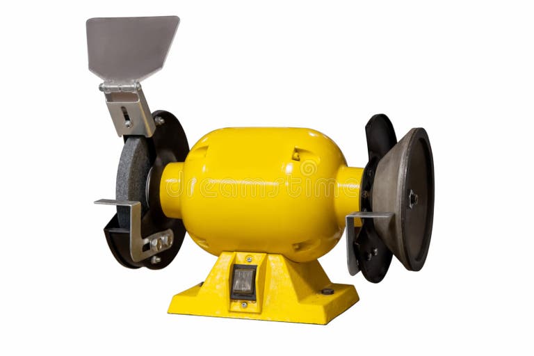 Yellow grinder isolated stock image. Image of knife - 224890885