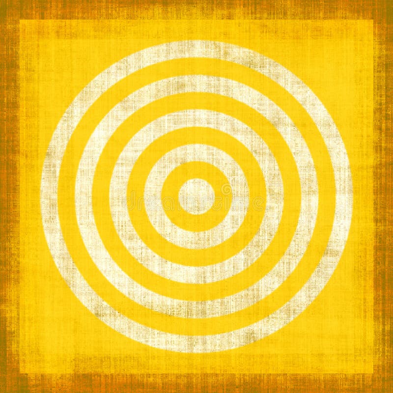 Yellow Grunge Target stock illustration. Illustration of brown - 4476598