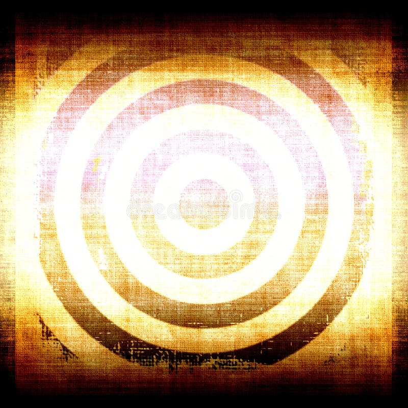 Yellow Grunge Target stock illustration. Illustration of design - 4763651