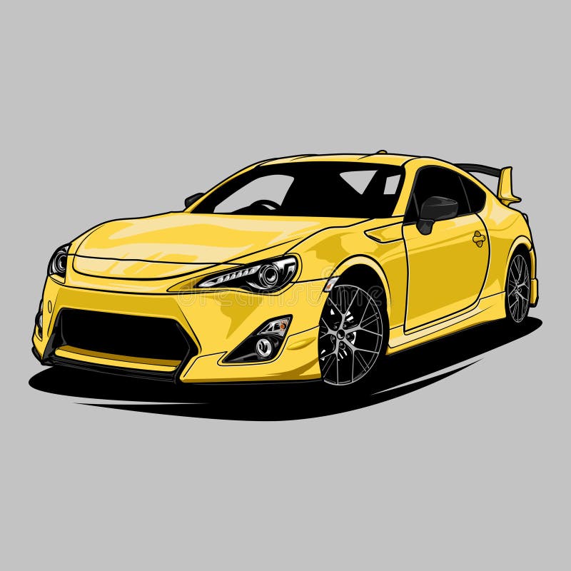 Yellow GT 86 Limited Edition Stock Vector - Illustration of drawing ...