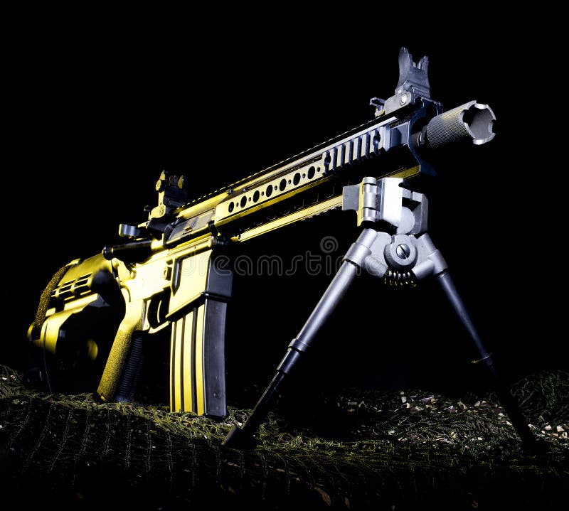 Yellow gun stock photo. Image of sporting, polymer, gray - 70916624