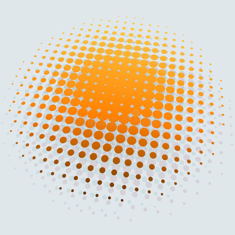 Yellow Halftone Background. Stock Vector - Illustration of abstract ...